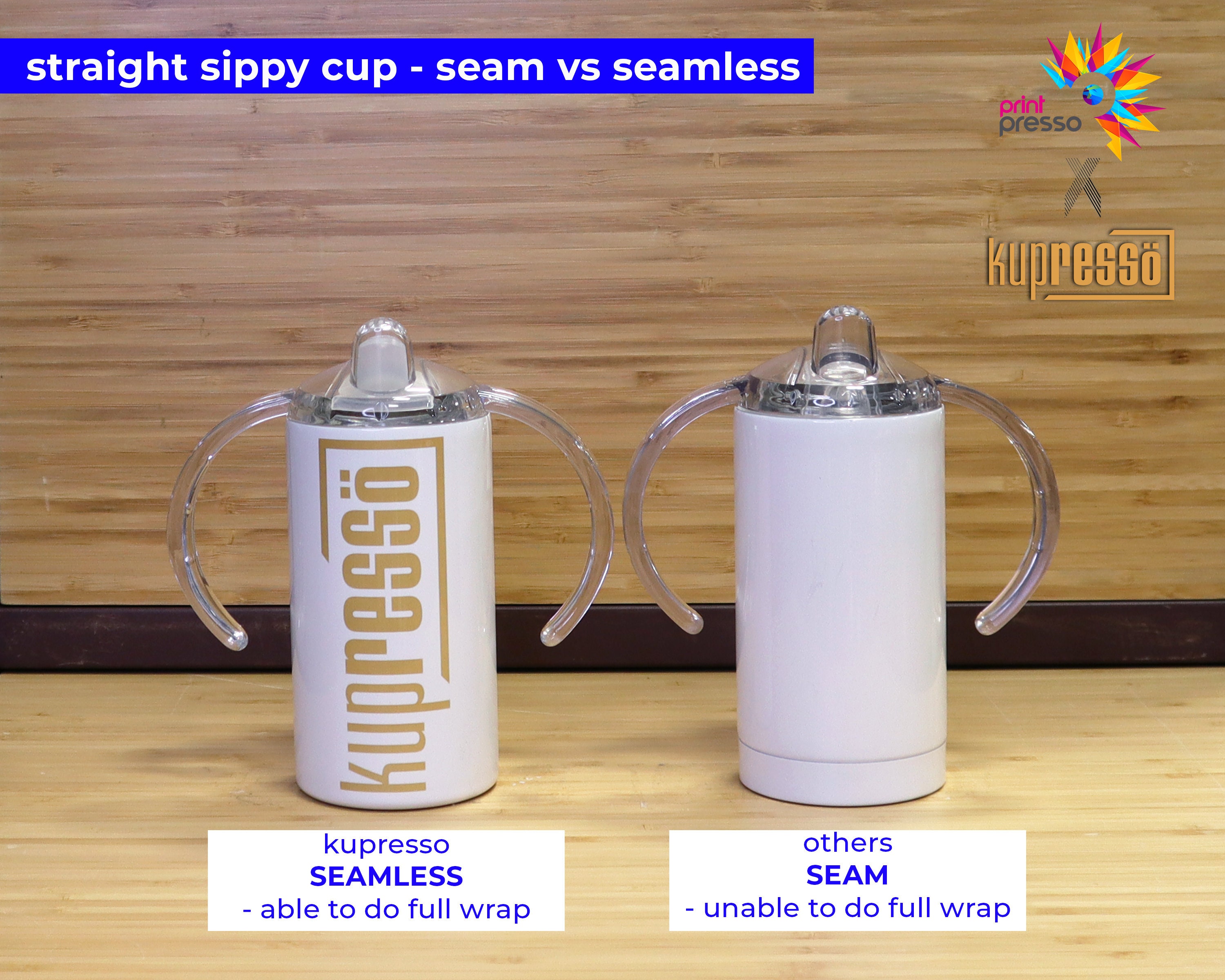 Blank SEAMLESS STRAIGHT 12oz Kupresso Sublimation Sippy Cup | Etsy