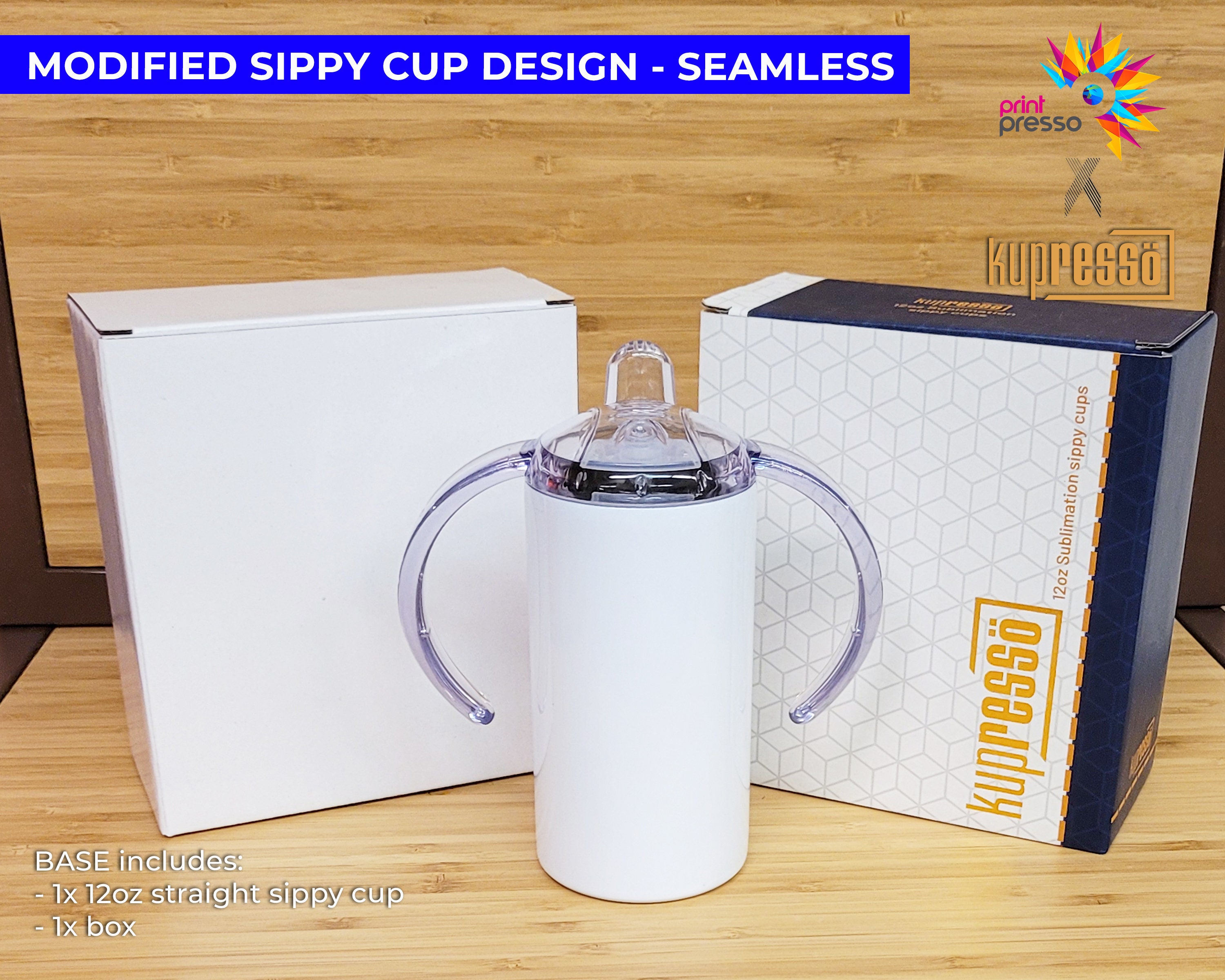 Blank SEAMLESS STRAIGHT 12oz Kupresso Sublimation Sippy Cup | Etsy