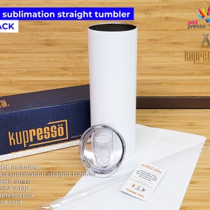 12pk_blank STRAIGHT 20 Oz Kupresso SUBLIMATION Tumbler non-tapered - Etsy
