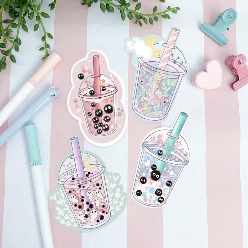 Bubble Tea Stickers - Etsy Australia