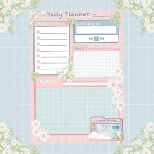 Daisy Student Digital Planner: Daily Study Timetable (printable PDF) - Etsy