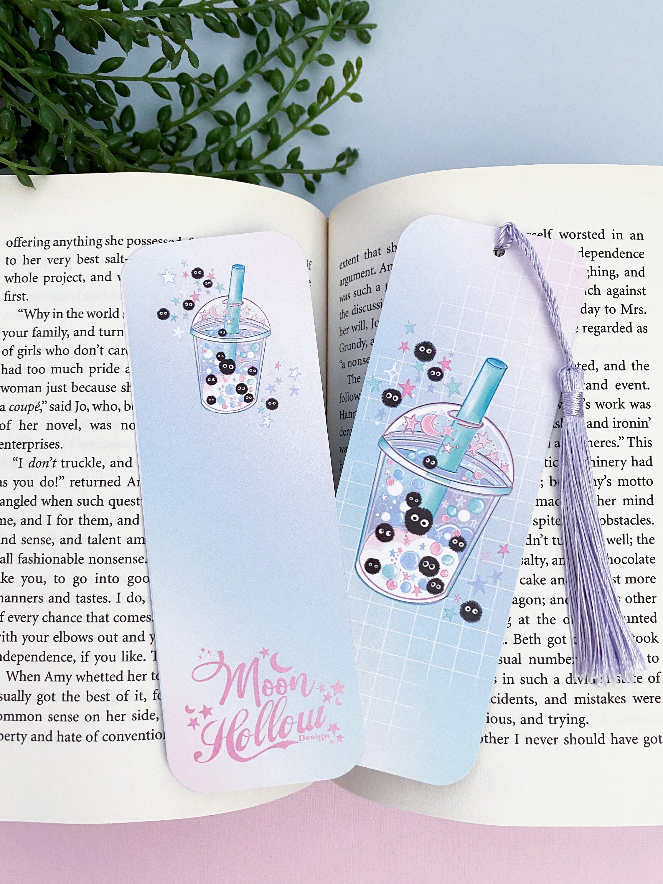 Ombré Bubble Tea Bookmark / Kawaii Bubble Tea Bookmark / - Etsy