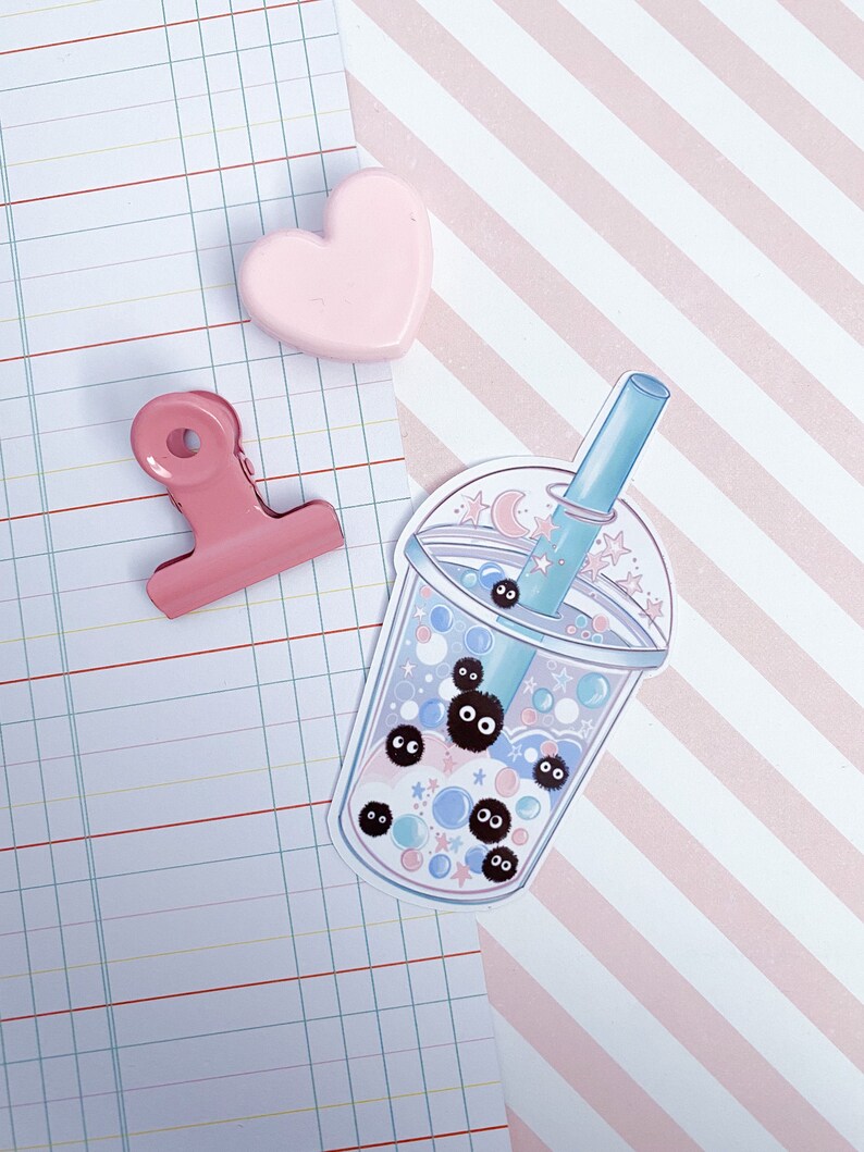 Ombré blau lila Bubble Tee Sticker / kawaii Bubble Tea | Etsy