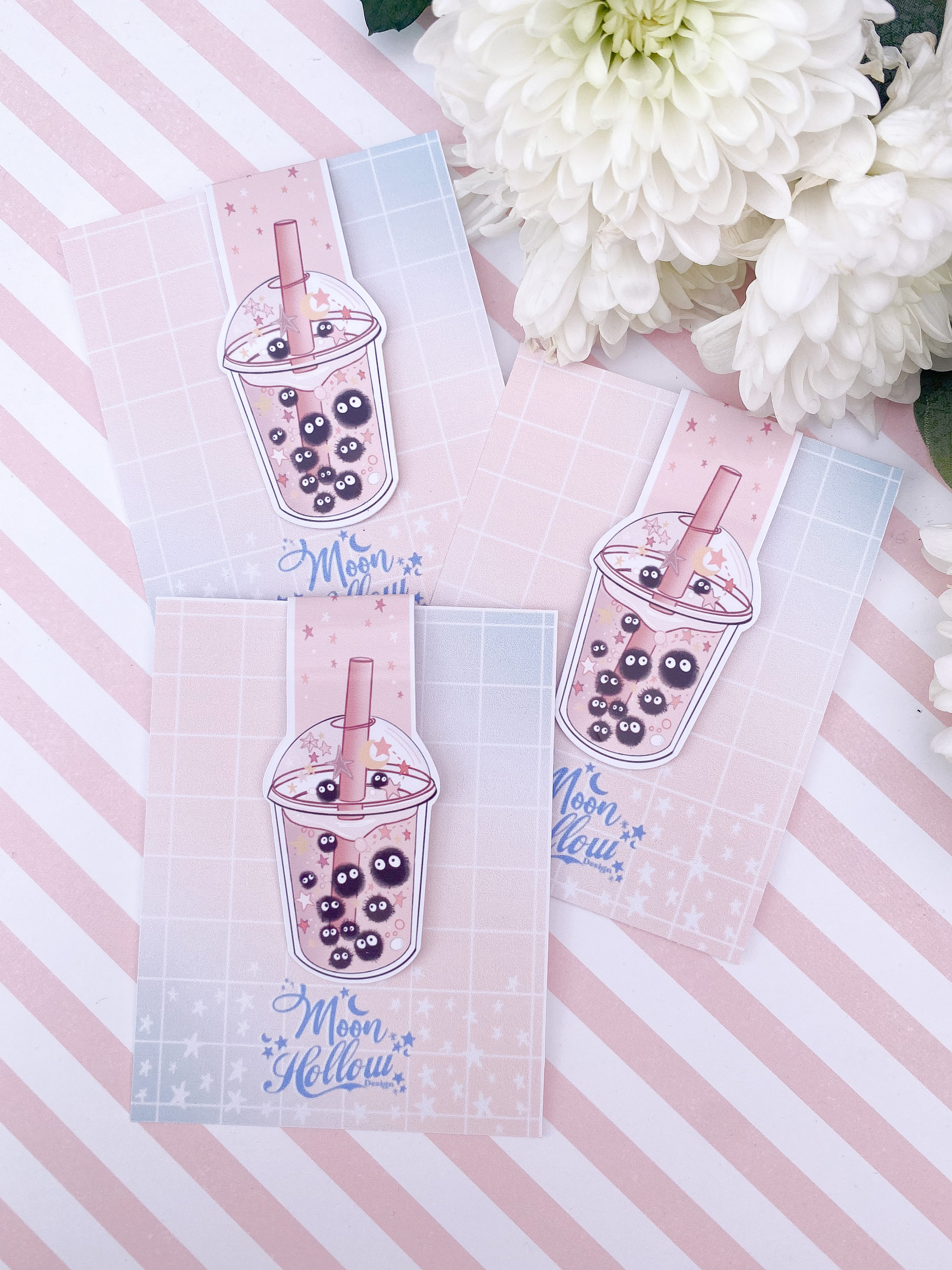 Bubble Tea Magnetic Bookmark: Kawaii Stationery Gift - Etsy UK