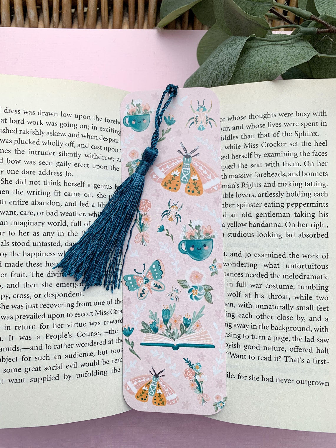 Cottagecore Bookmark Cuteness / Digital Art Books Reading. | Etsy UK