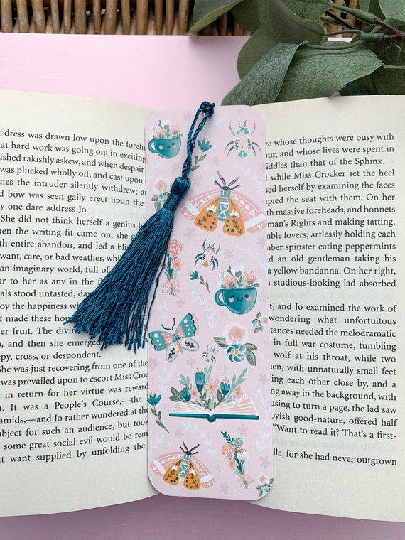 Cottagecore Bookmark Cuteness / Digital Art Books Reading. | Etsy UK