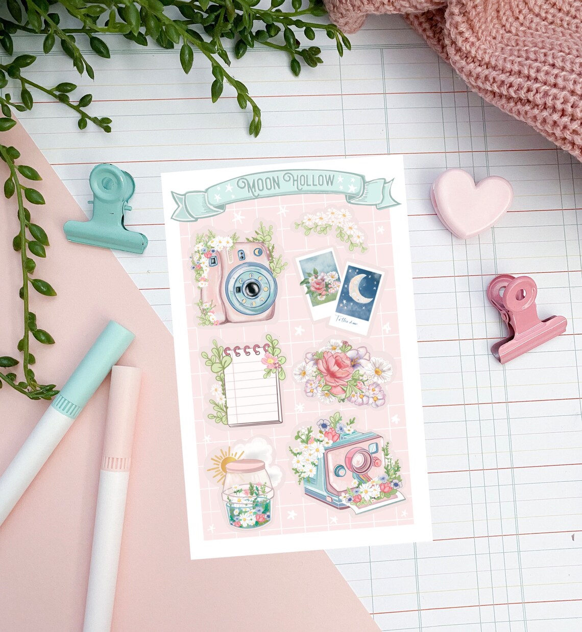 Retro Camera Aesthetic Sticker Sheet Hand Drawn Stickers - Etsy