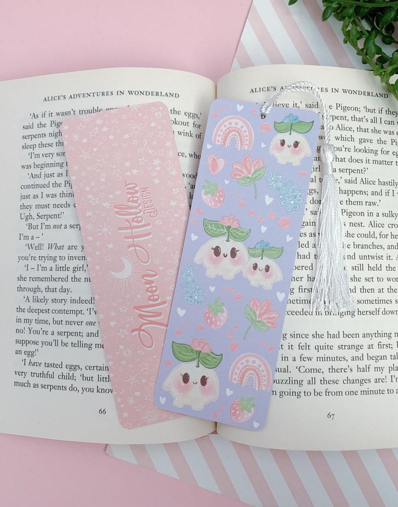 Cute Kawaii Button Sprout Bookmark / Kawaii Bookmark / Digital - Etsy UK