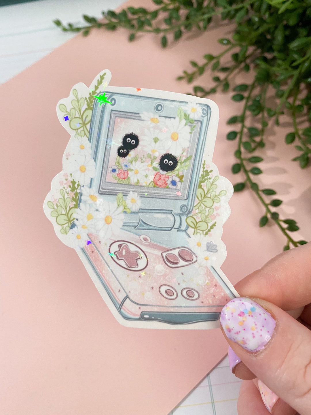 Kawaii Gaming Holographic 2 Sticker Pack, Anime Digital Art, Stickers ...