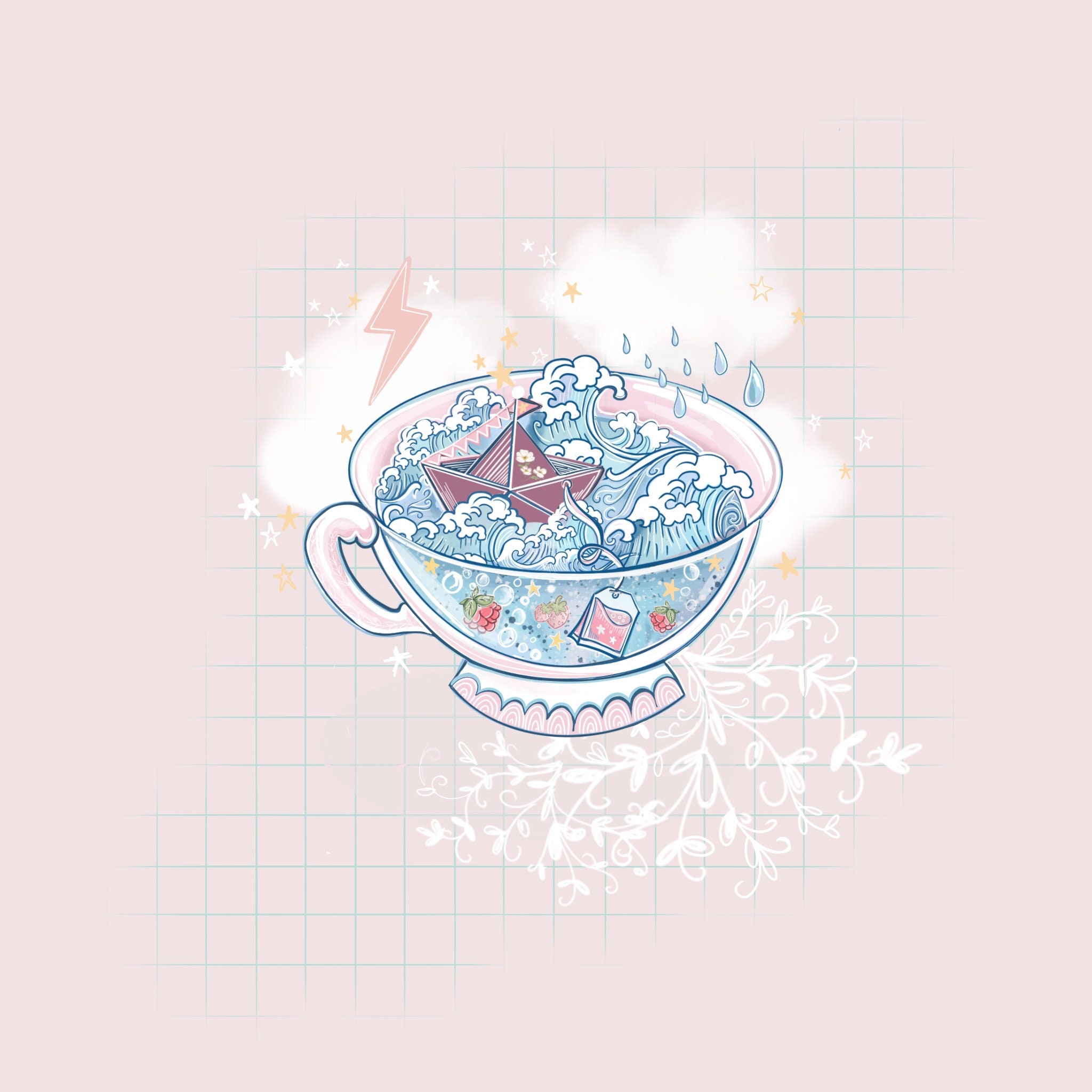 Cute Mini Kawaii Art Print Illustration Pack. Digital | Etsy