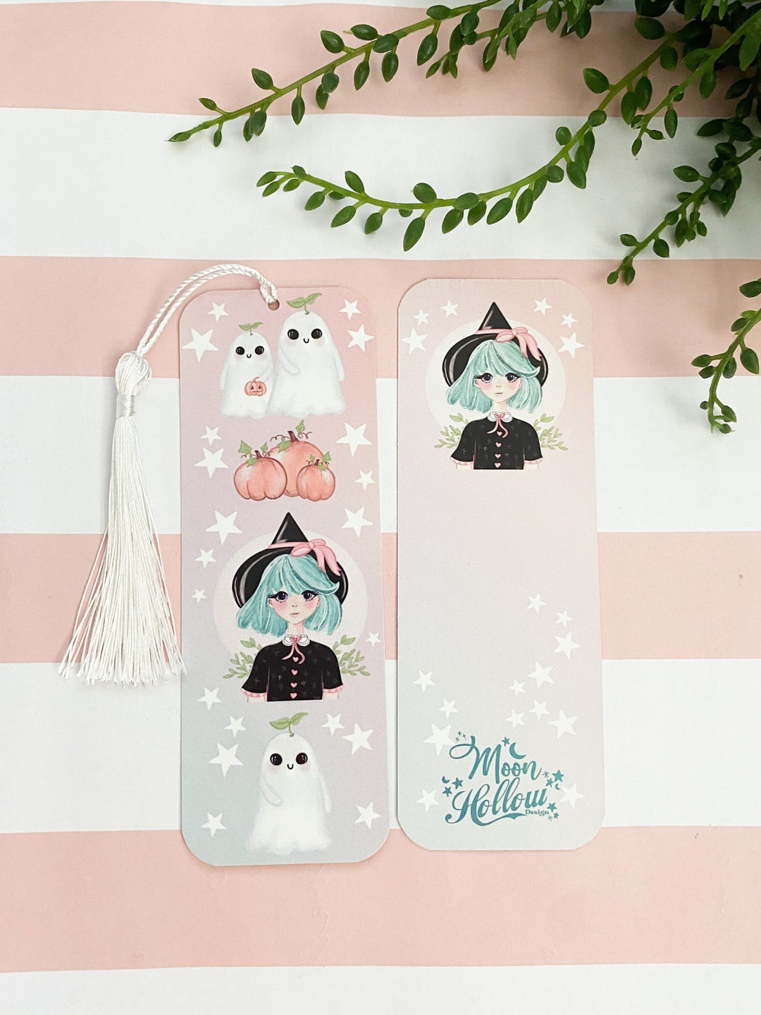 Witchy Boo Bookmark / Kawaii Cute, Ghost, Halloween Gift Bookmark ...