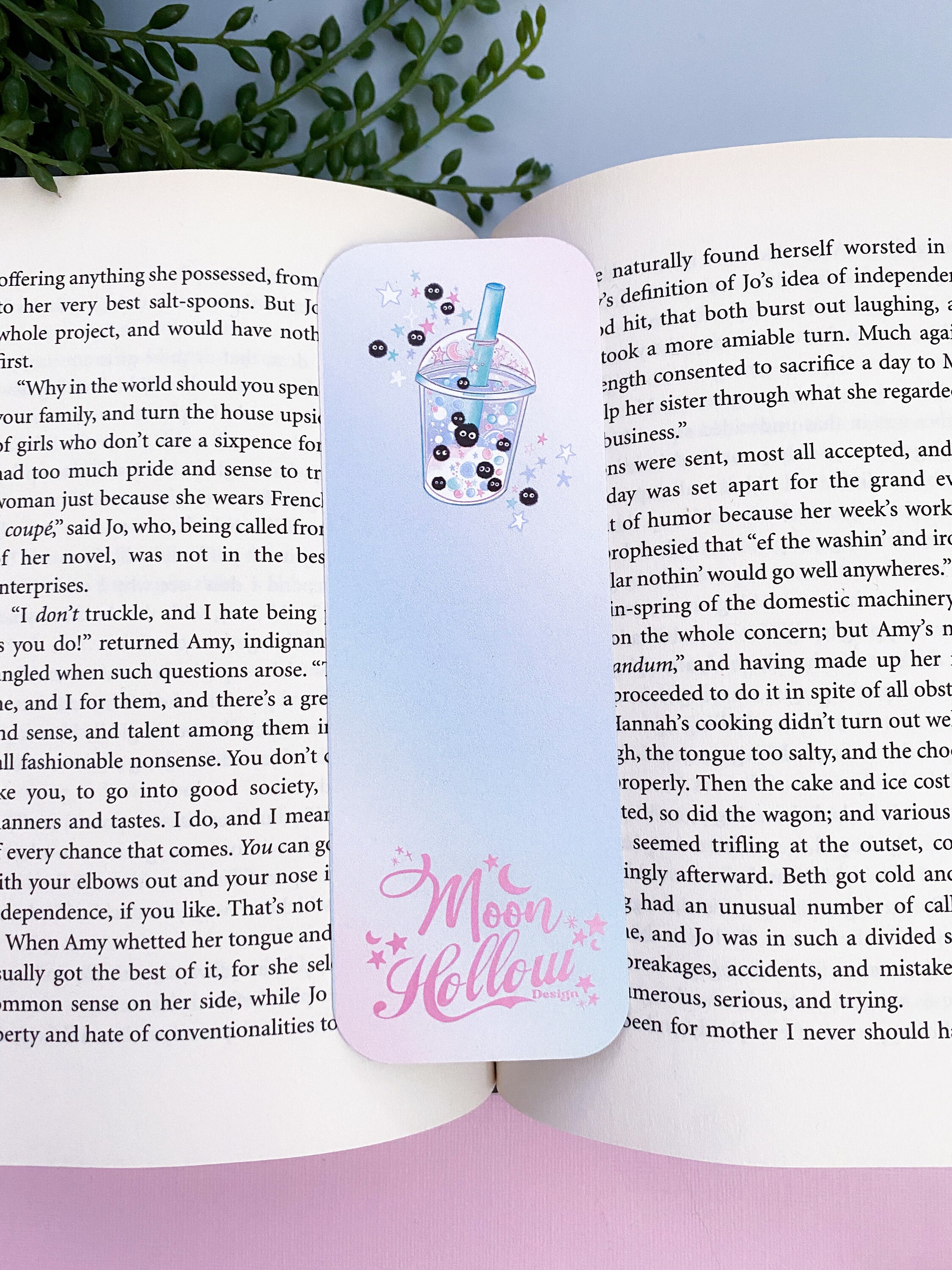 Ombré Bubble Tea Bookmark / Kawaii Bubble Tea Bookmark / - Etsy
