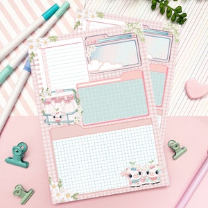 A5 Kawaii Notepad . Cute Planner, Notepad. Organisational Planner, Memo ...