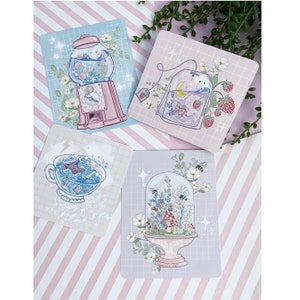 Cute Mini Kawaii Art Print Illustration Pack. Digital Illustration ...