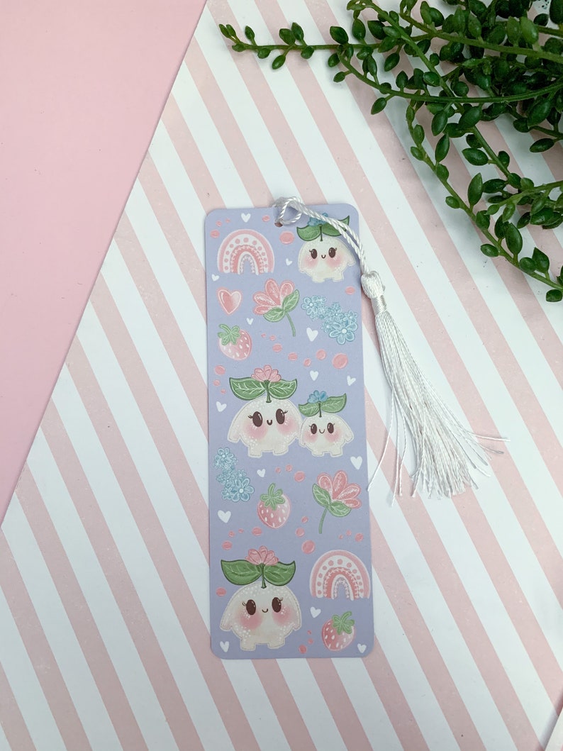 Cute Kawaii Button Sprout Bookmark / Kawaii Bookmark / Digital - Etsy UK