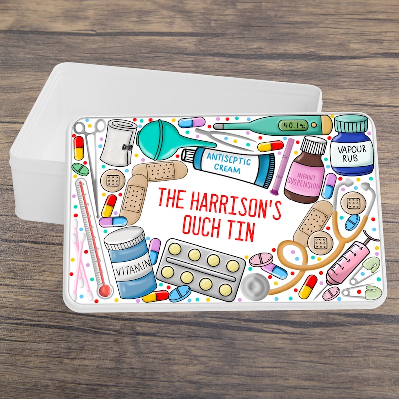 Metal First Aid Box Red - Etsy UK