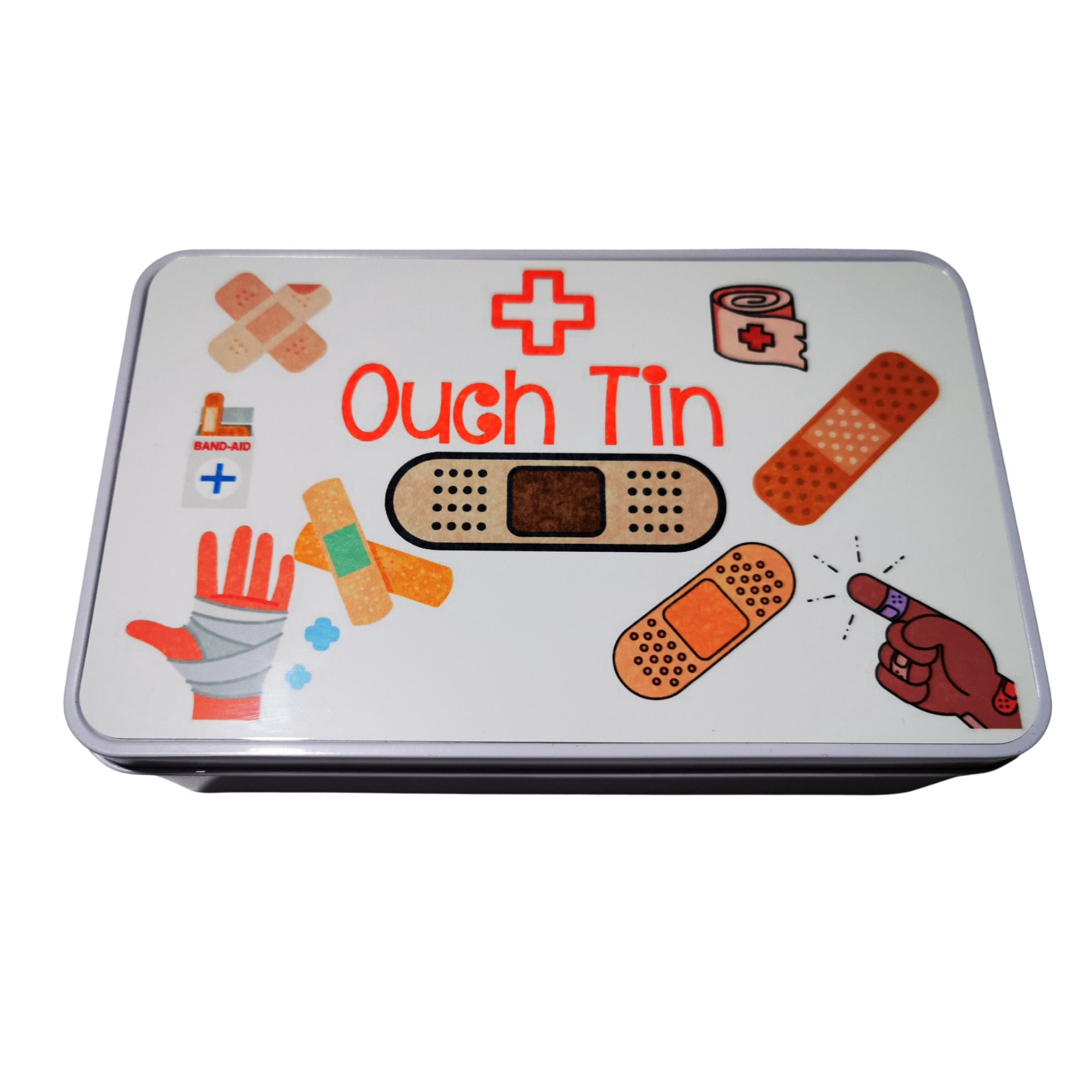 Ouch, Ouch Pouch, Ouch Tin, Ouch Box, Plaster Box, Medical Box, Tin for ...