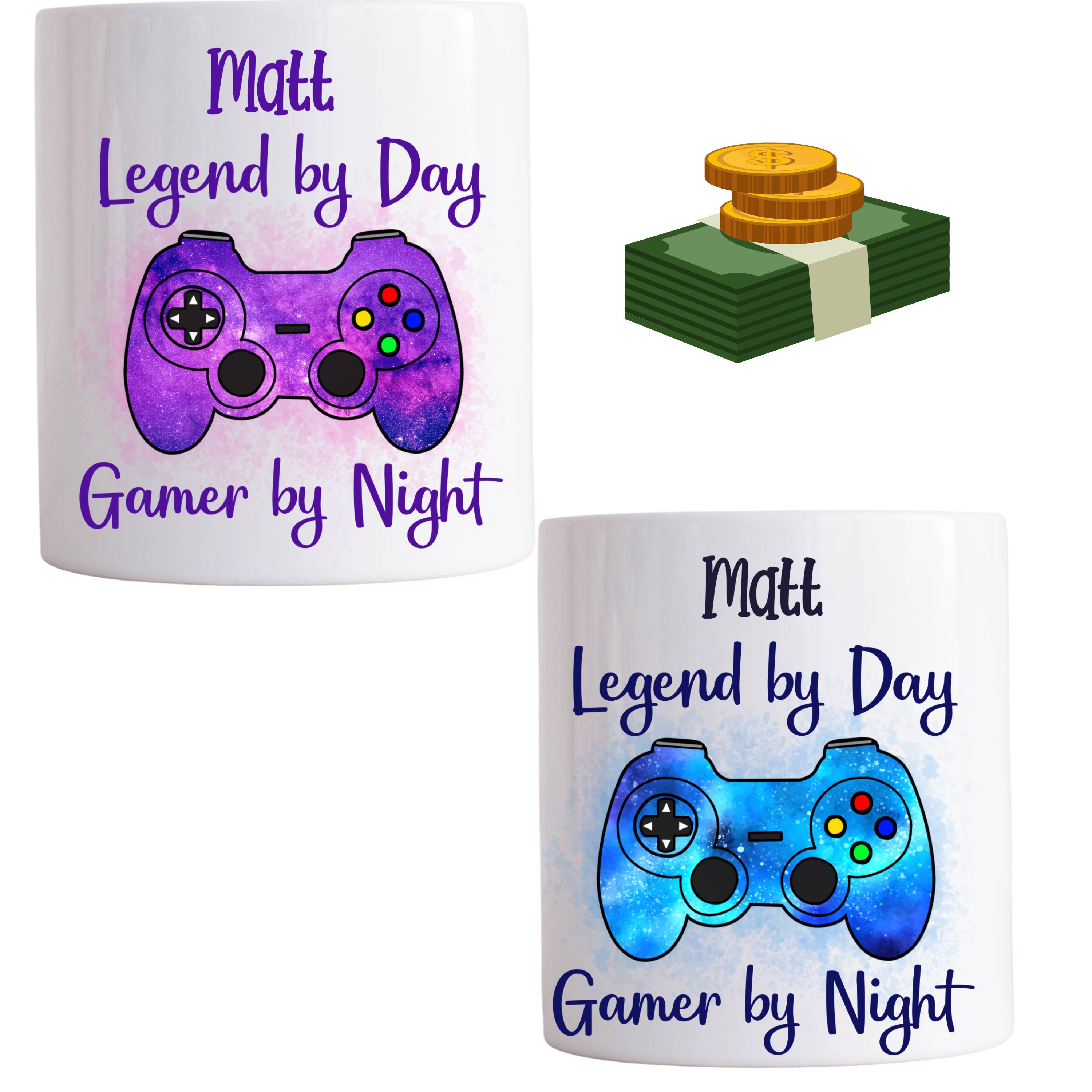 Gift for gamer Gaming money box gaming money pot gamer | Etsy