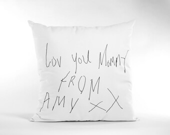 Handwriting Cushion, Personalised Cushion, Actual Writing Cushion ...