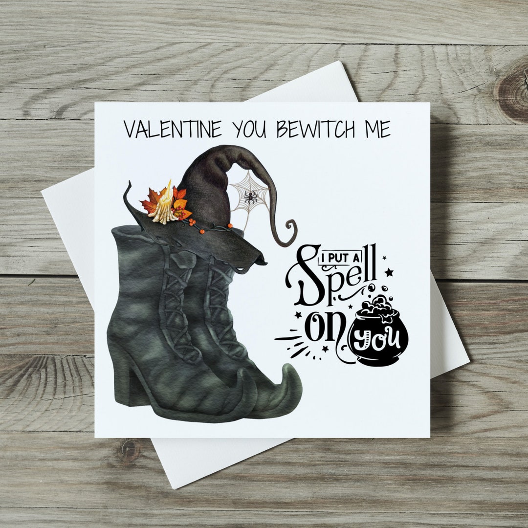 Valentine Card Pagan Gothic , Card for Witch, Pagan Gift, Gift for ...