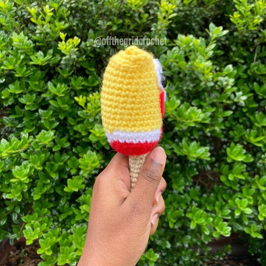 Crochet PATTERN!! Amigurumi Spongeplush Popsicle, Popsicle Plush ...