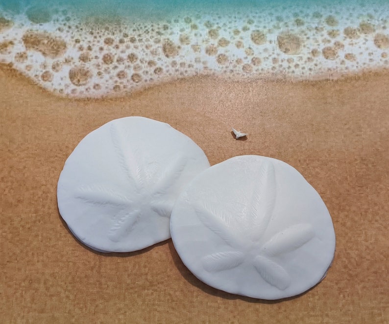 SAND DOLLAR Soap - Two-pack Guest Soaps + Tiny Sand Dollar Dove - Etsy