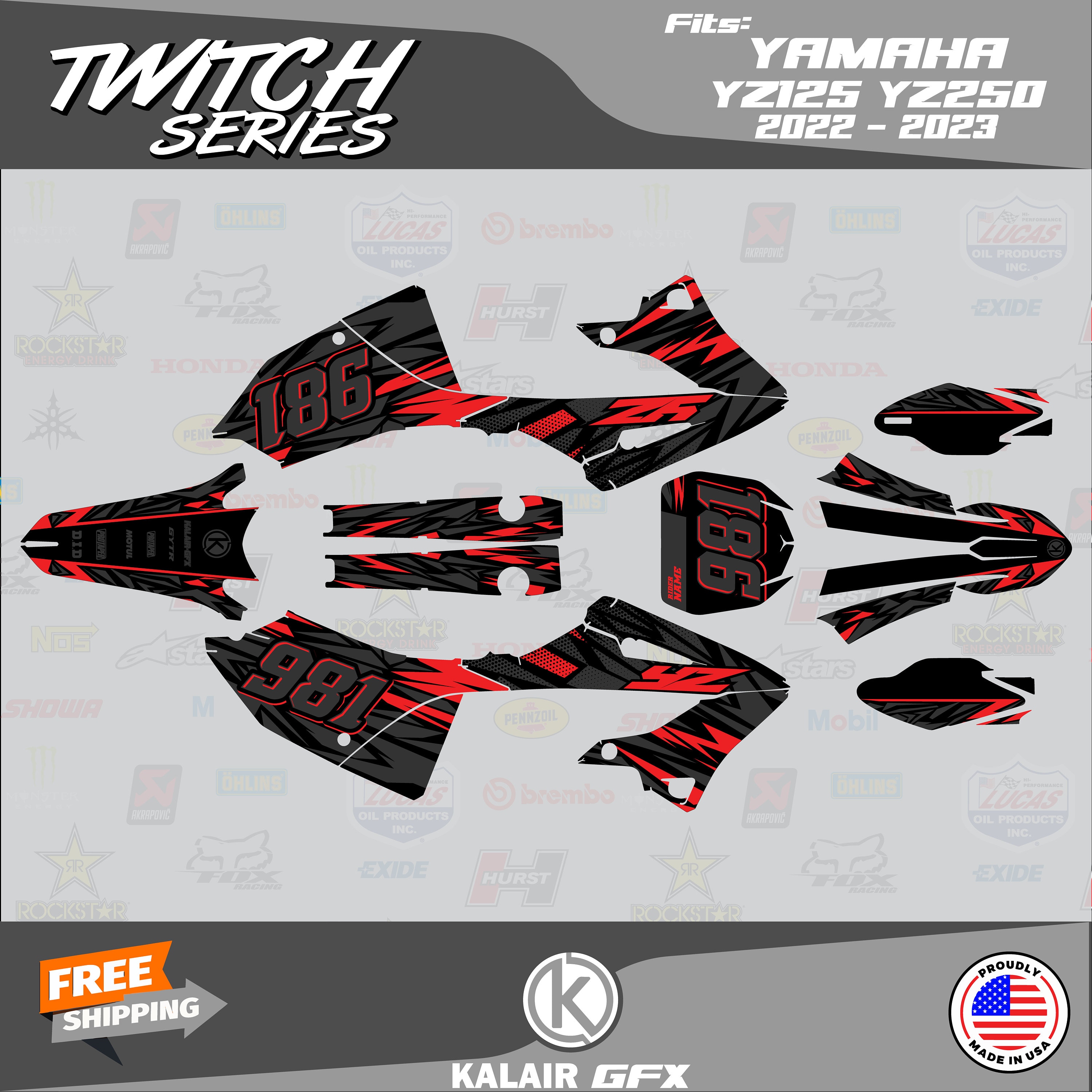 Motocross Graphics Kit Dirt Bike Stickers for Yamaha YZ 125 YZ - Etsy