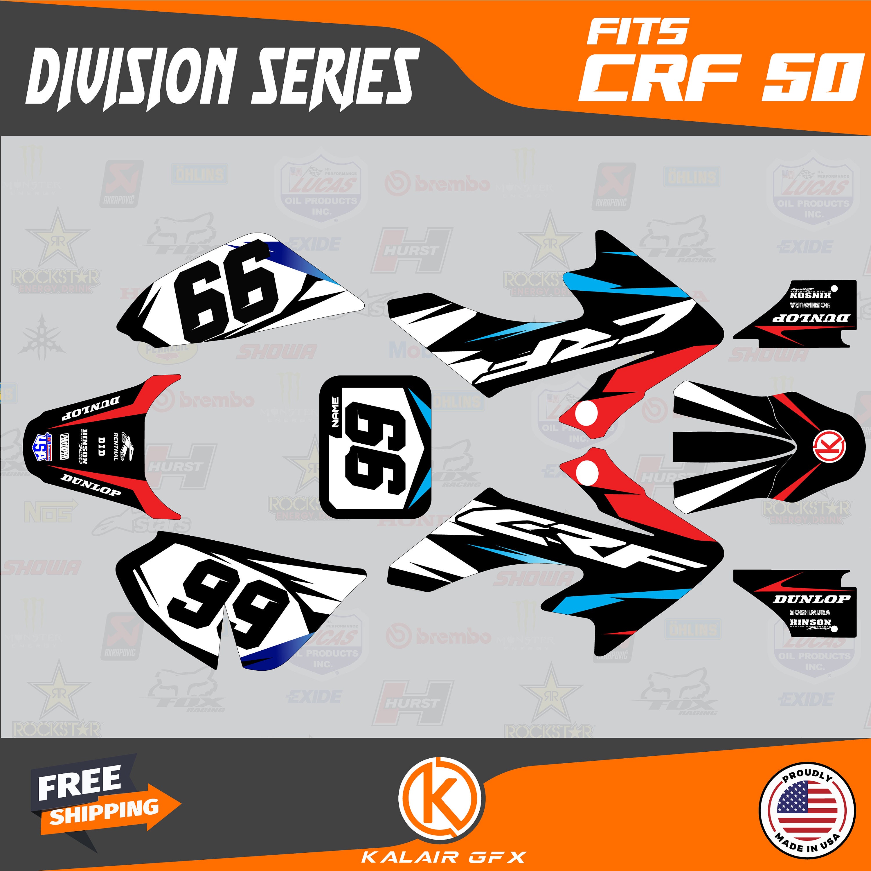 Custom Graphics Kit for Honda CRF50 2004-2012 or - Etsy