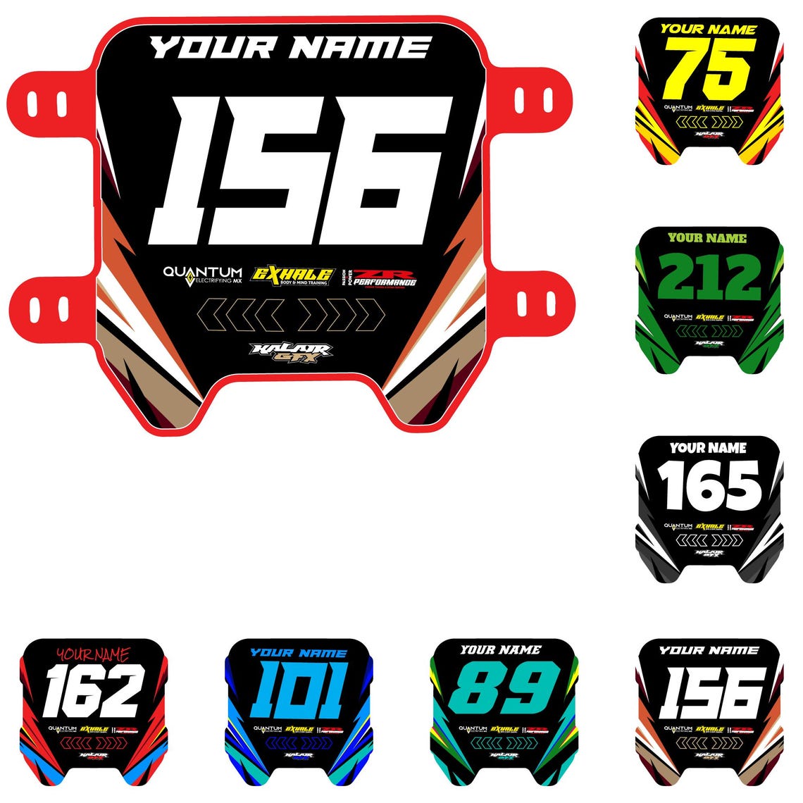 Sur Ron Front Number Plate Electric Bike Decals, Surron Light Bee ...