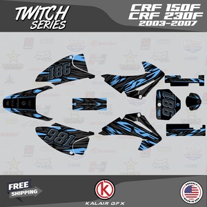 Custom Graphics Vinyl Decals for Honda CRF230F CRF 230F Graphic Kit ...