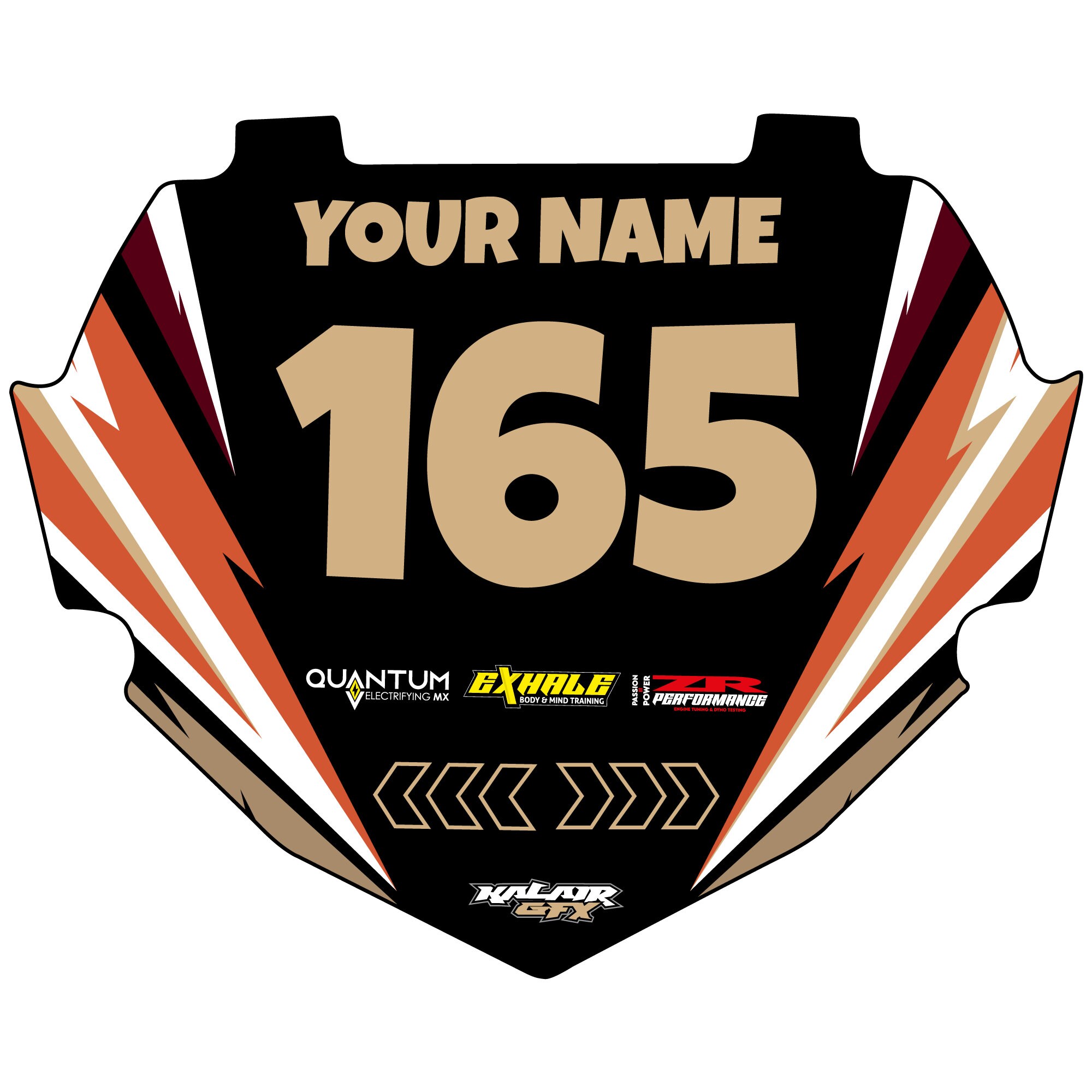 Custom BMX Box Two Number Plate Decals - Personalize Your Racing ...
