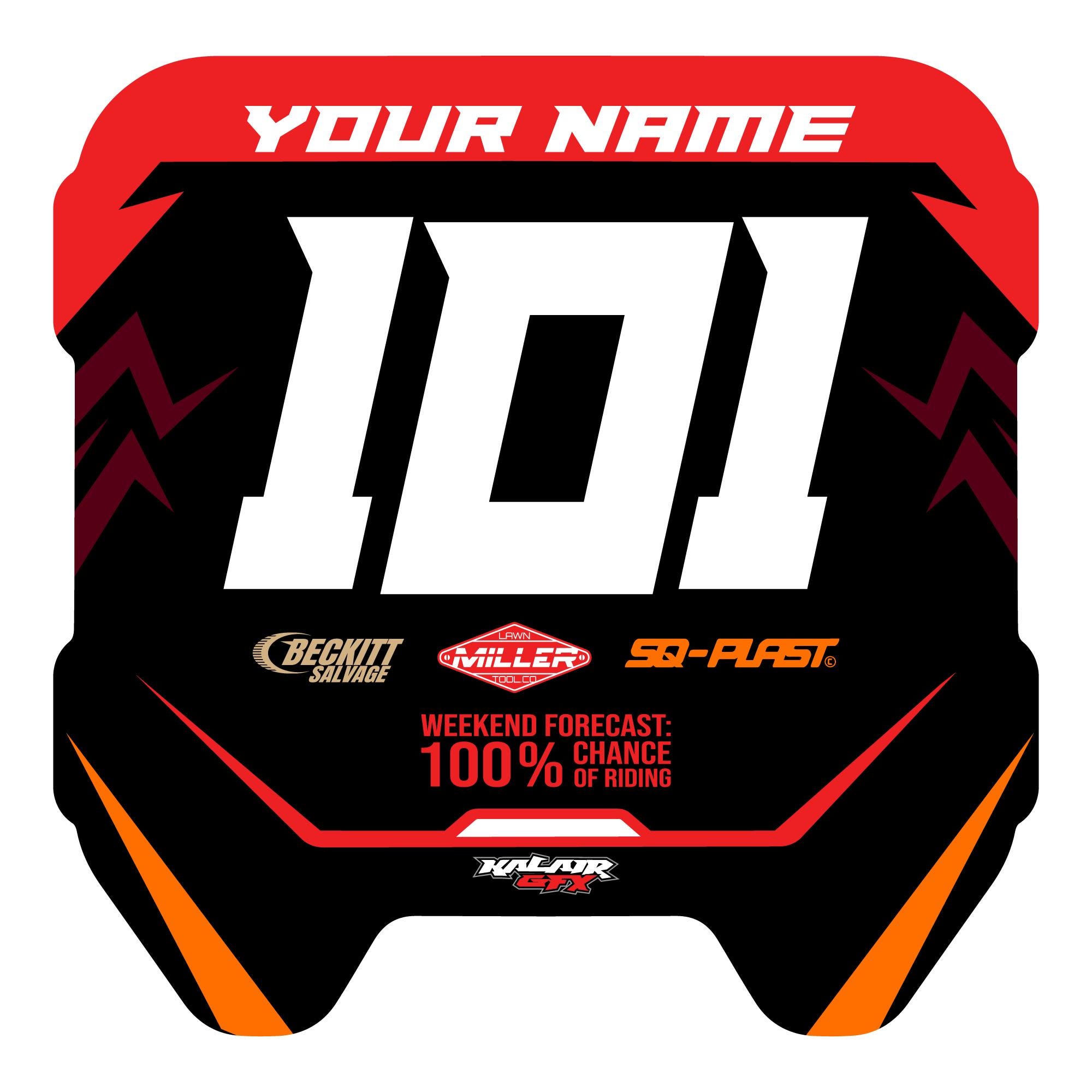 Sur Ron Front Number Plate Electric Bike Decals, Surron Light Bee ...