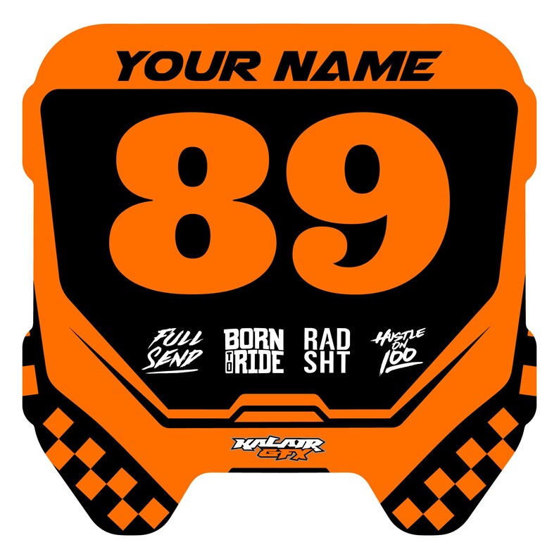 Sur Ron Front Number Plate Electric Bike Decals, Surron Light Bee ...