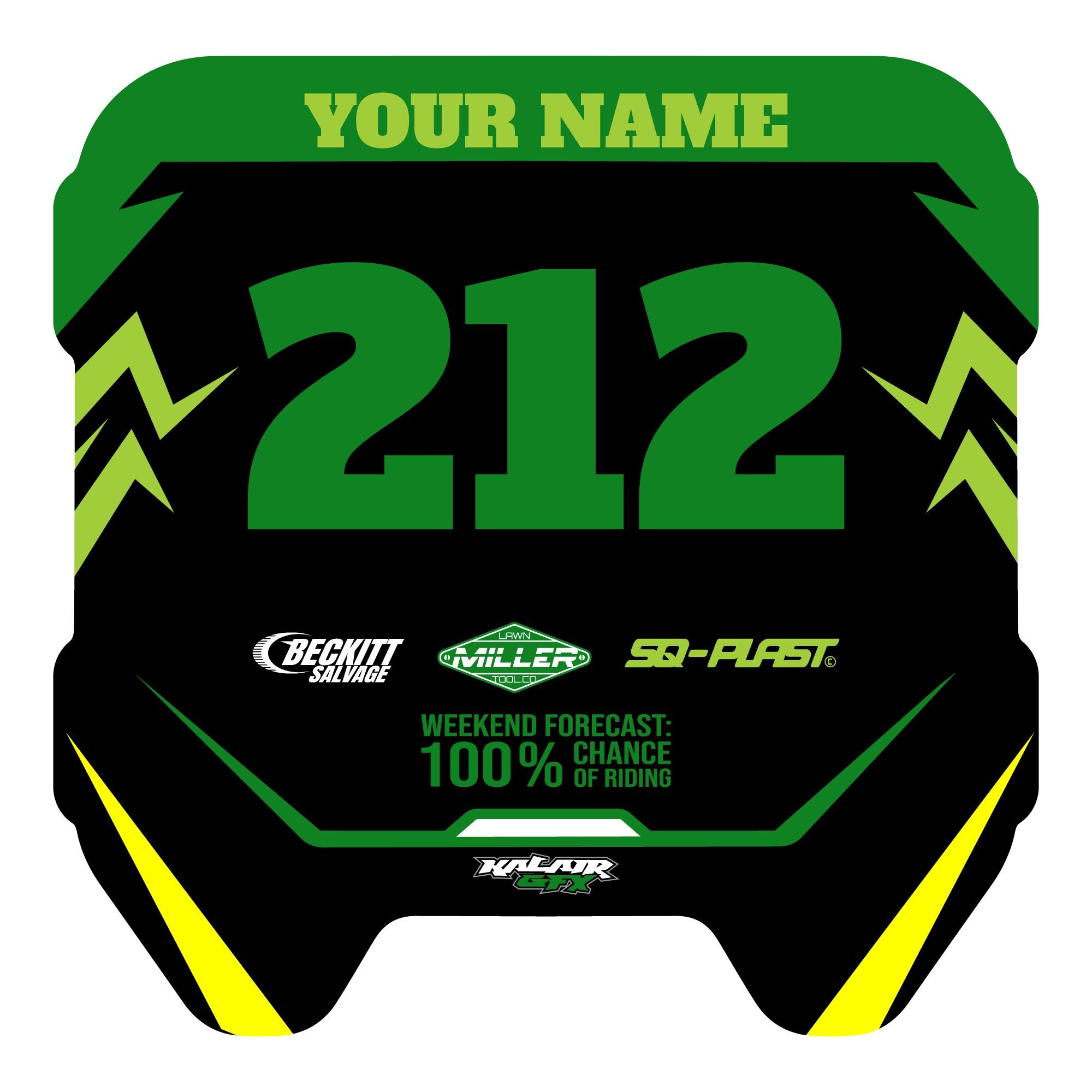 Sur Ron Front Number Plate Electric Bike Decals, Surron Light Bee ...