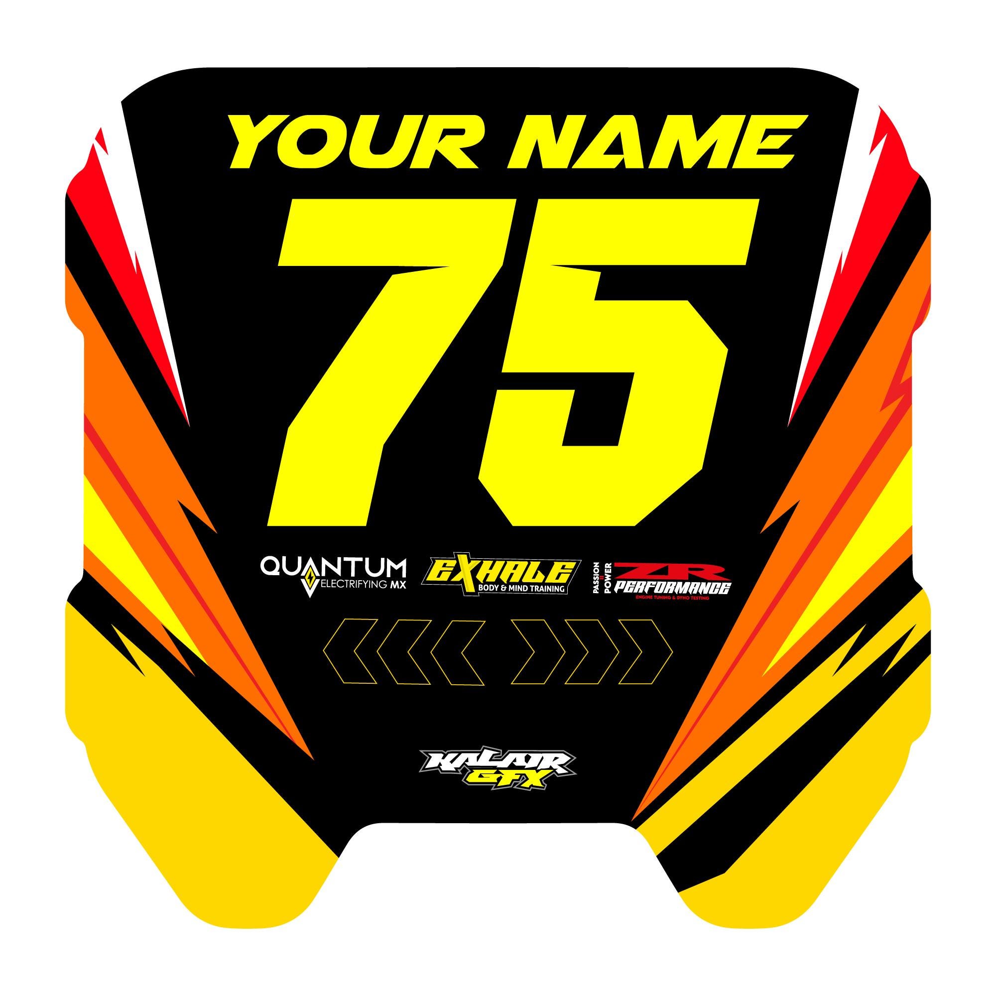 Sur Ron Front Number Plate Electric Bike Decals, Surron Light Bee ...