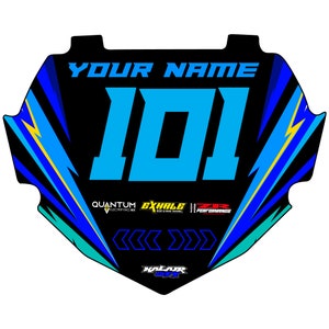 Custom BMX Box Two Number Plate Decals - Personalize Your Racing ...