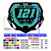 Custom BMX Box Two Number Plate Decals - Personalize Your Racing ...
