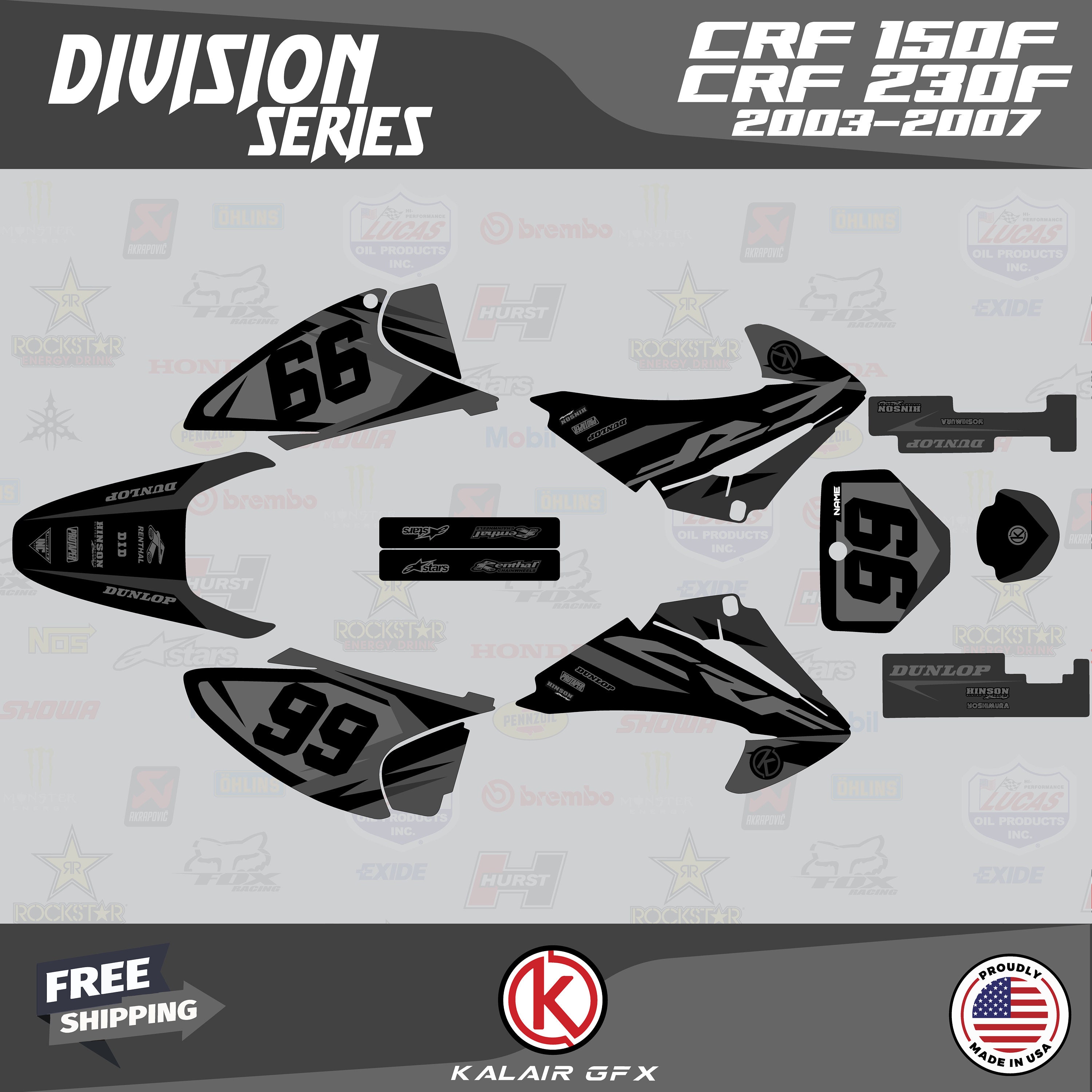 Custom Graphics Vinyl Decals for Honda CRF150F CRF 150F Graphic Kit ...