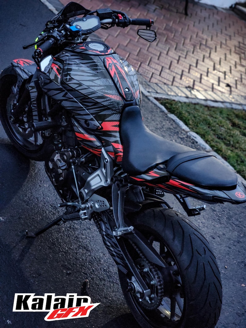 Graphics Kit for YAMAHA FZ-07 MT-07 (2015-2017) FZ07 MT07 Twitch Series ...
