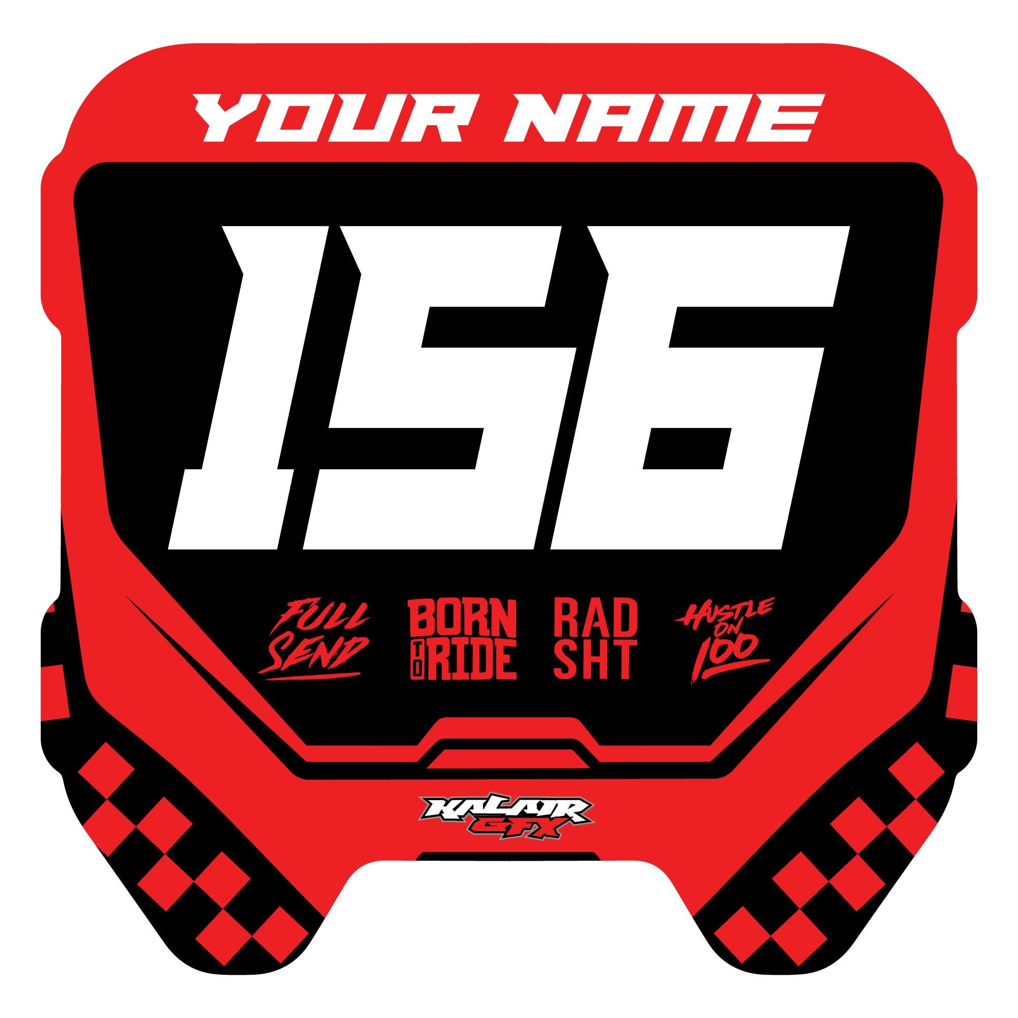 Sur Ron Front Number Plate Electric Bike Decals, Surron Light Bee ...