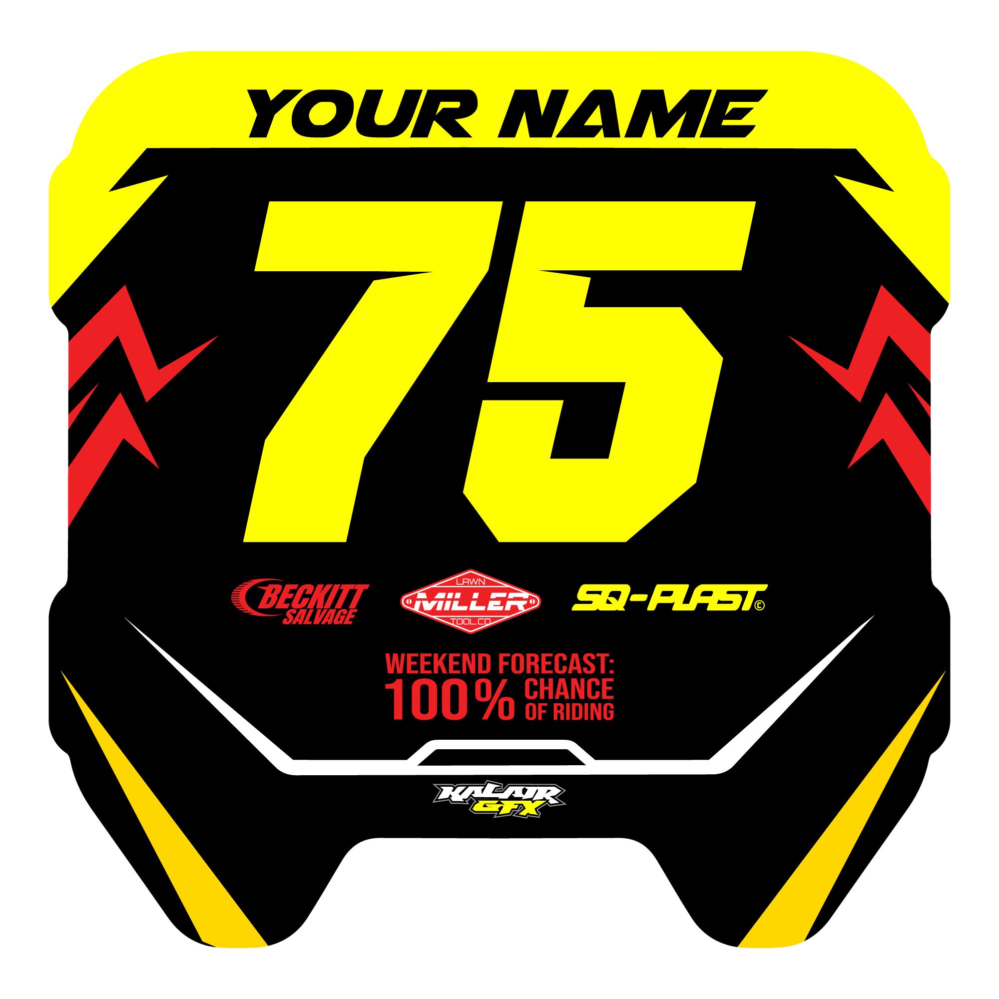 Sur Ron Front Number Plate Electric Bike Decals, Surron Light Bee ...