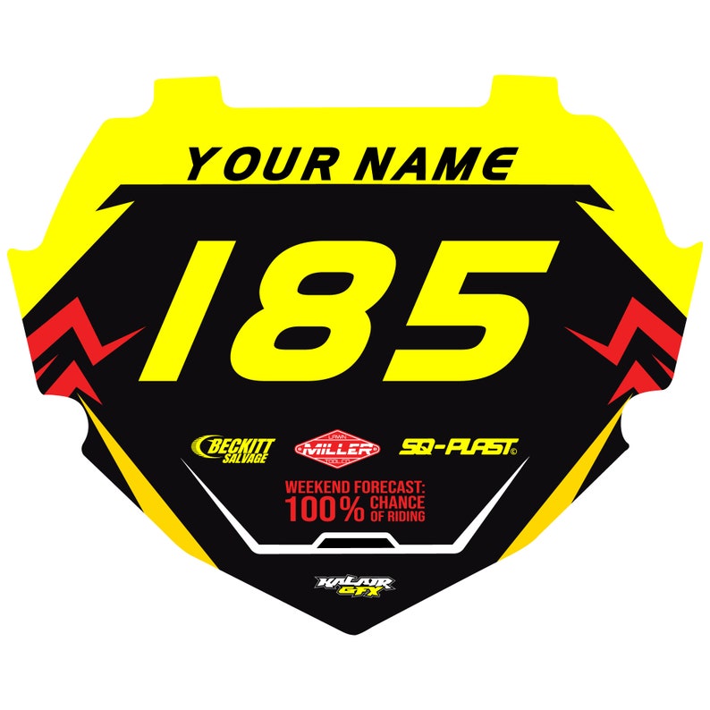 Custom BMX Box Two Number Plate Decals Personalize Your Racing Graphics ...