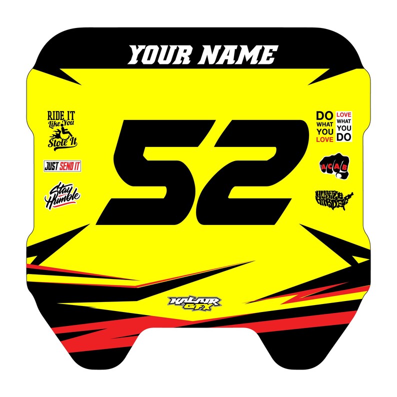 Sur Ron Front Number Plate Electric Bike Decals, Surron Light Bee ...