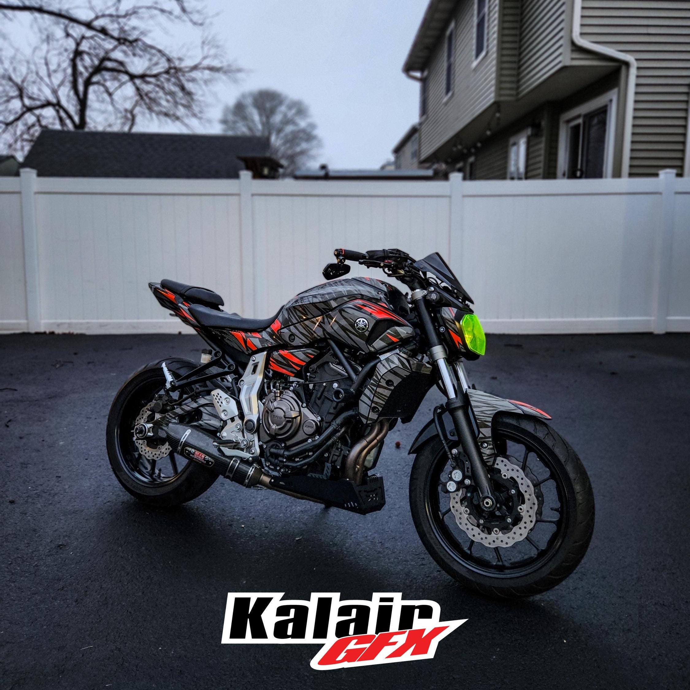 Graphics Kit for YAMAHA FZ-07 MT-07 (2015-2017) FZ07 MT07 Twitch Series ...