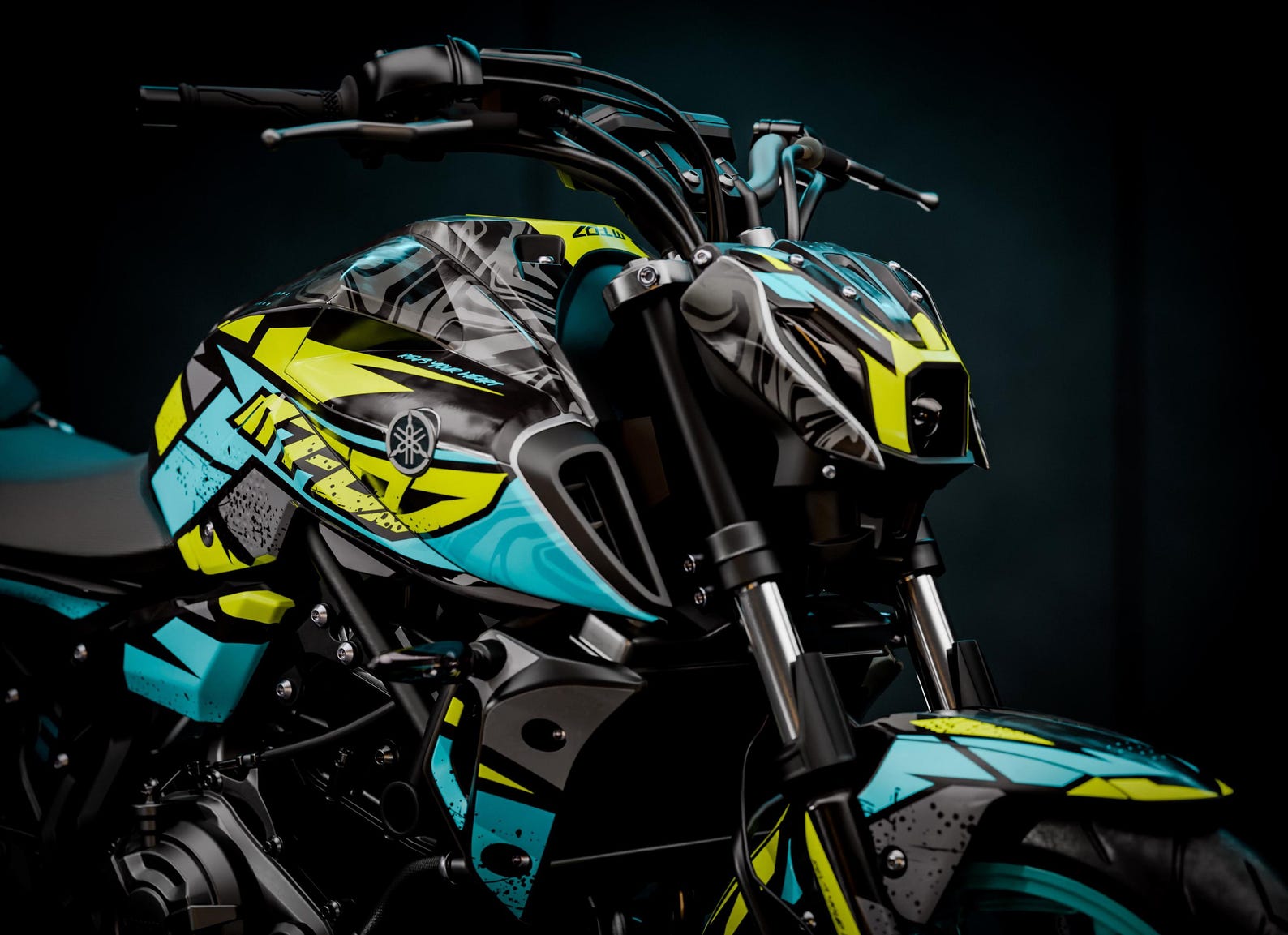 Graphics Kit for YAMAHA FZ/MT 07 09 (select Your Make/model) Cardiff ...