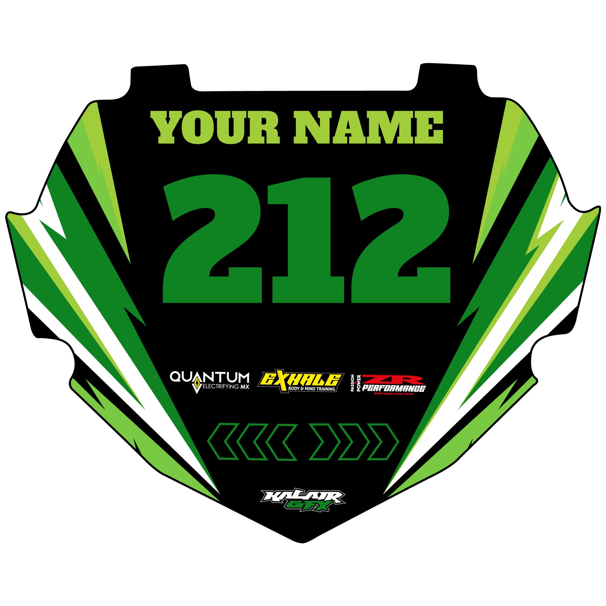 Custom BMX Box Two Number Plate Decals - Personalize Your Racing Graphics With Your Name ...
