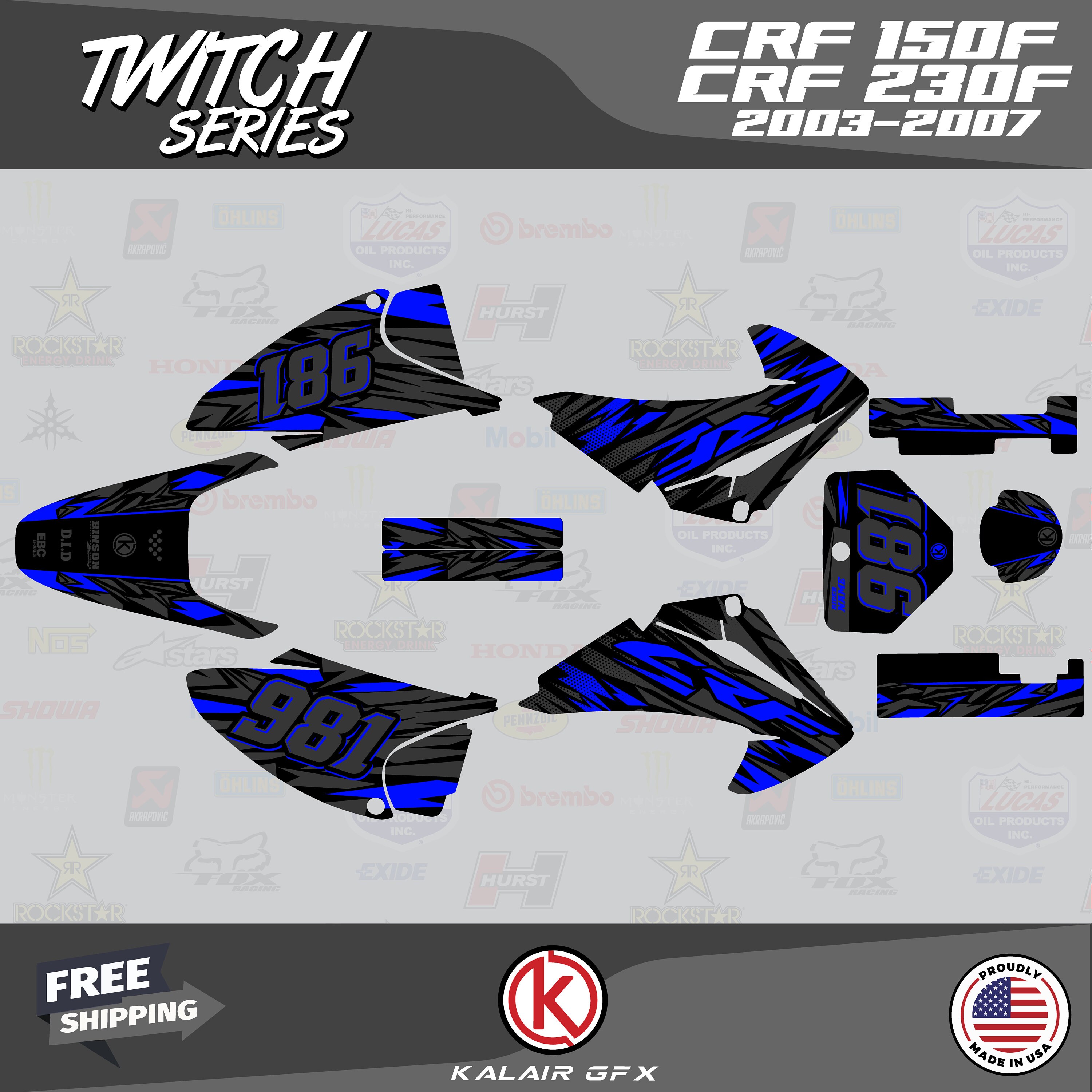 Custom Graphics Vinyl Decals for Honda CRF230F CRF 230F Graphic Kit ...