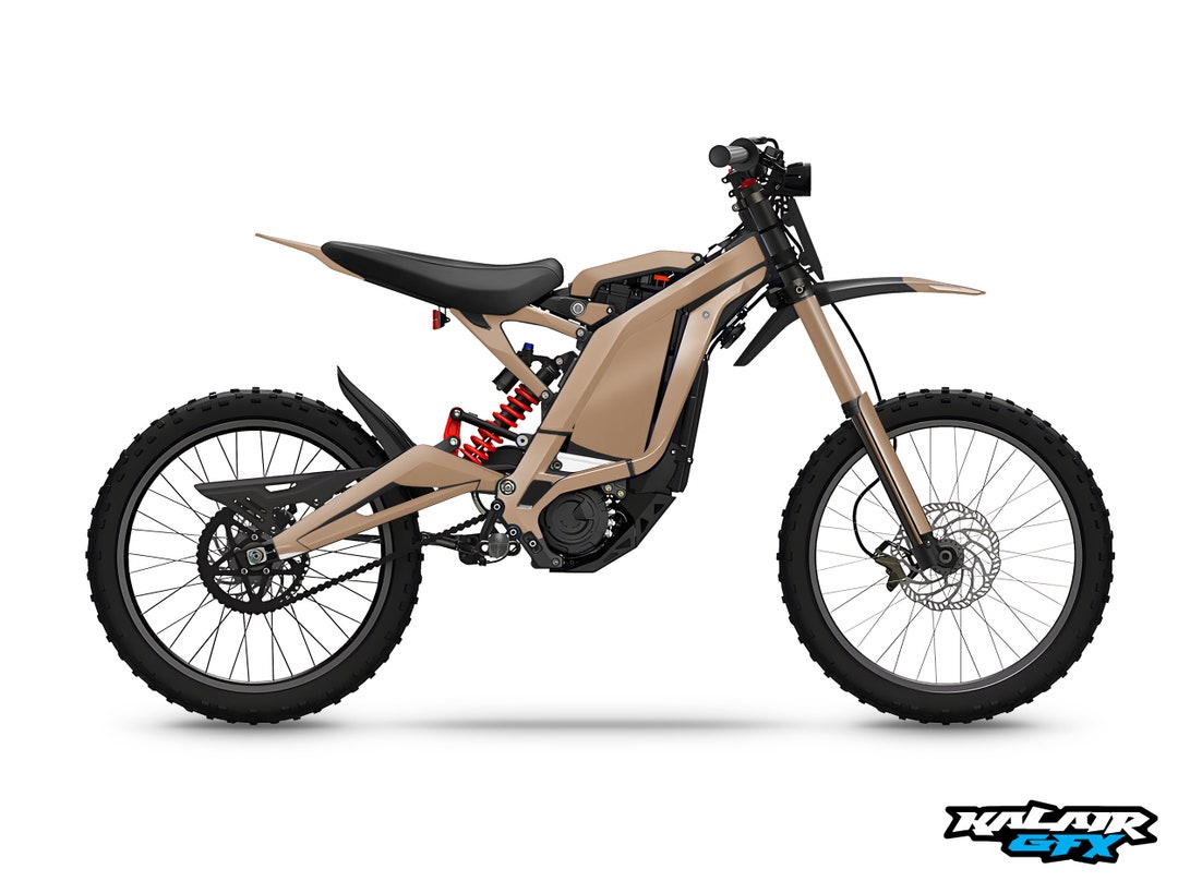 Graphics for Sur-ron Surron Light Bee Electric Decals Fade Series Tan ...