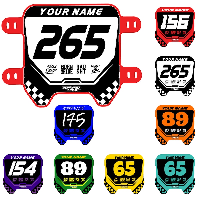 Sur Ron Front Number Plate Electric Bike Decals, Surron Light Bee ...