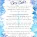 The Meaning of the Snowflake, Religious Gift, Printable Holiday Card ...